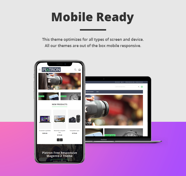 Pixtron - Free Magento 2 Theme | Responsive Theme for Magento 2 Pixtron - Free Magento 2 Theme | Responsive Theme for Magento 2