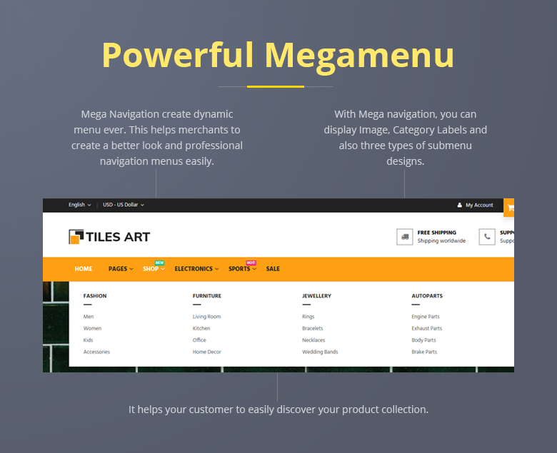 Tiles Art – Multipurpose Responsive Magento 2 Theme